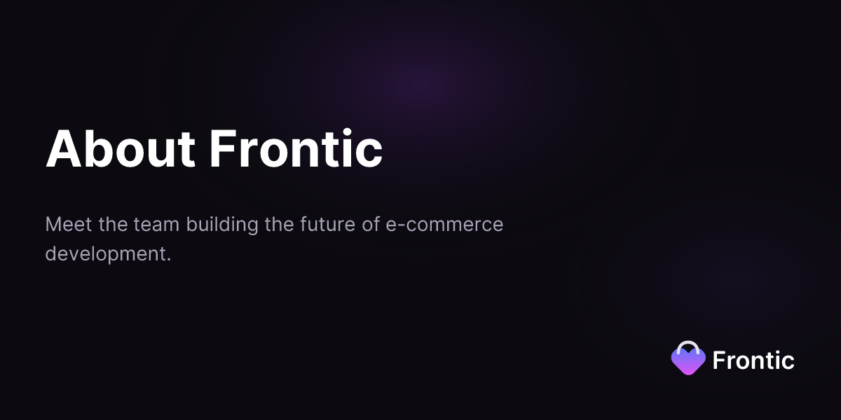About Frontic - Frontic